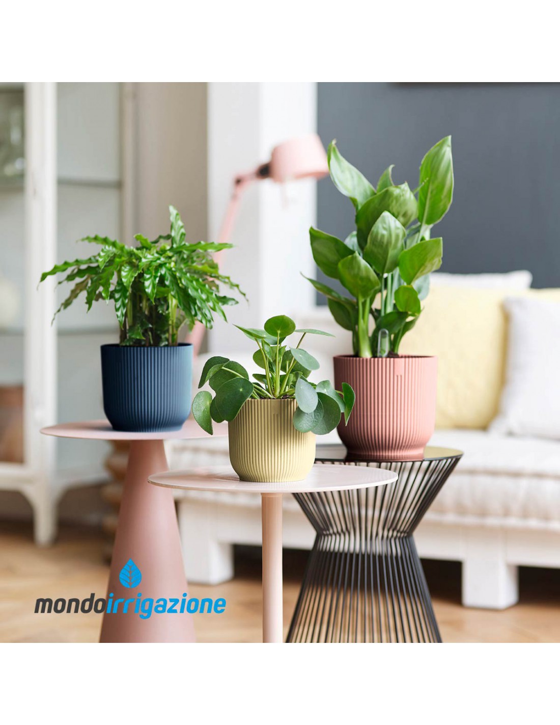 Vaso da Interno design - Elho Vibes Fold Round - Butter Yellow